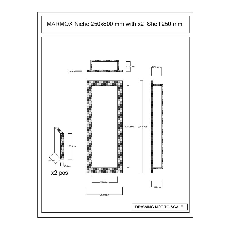 Niches ready to tile